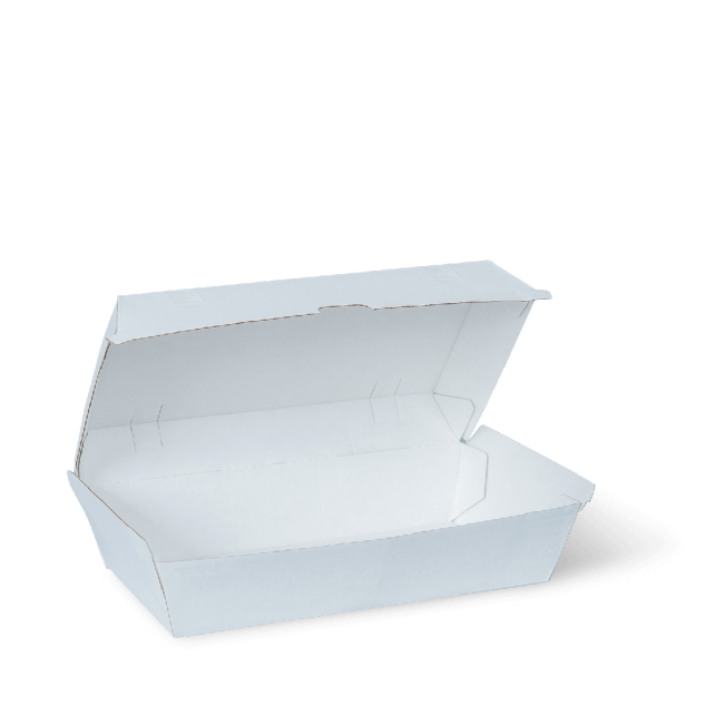 LARGE SNACK BOX ***WHITE*** (200) – Port Stephens Packaging Hospitality ...